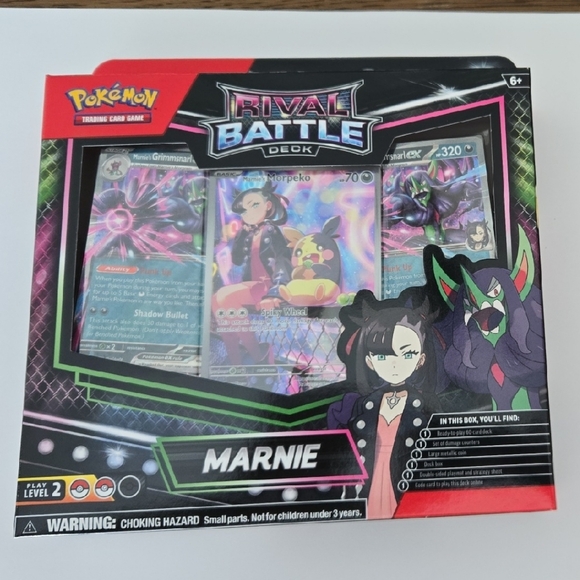 Pokemon | Toys | Pokemon Marnie Rival Battle Deck Red And Black | Poshmark